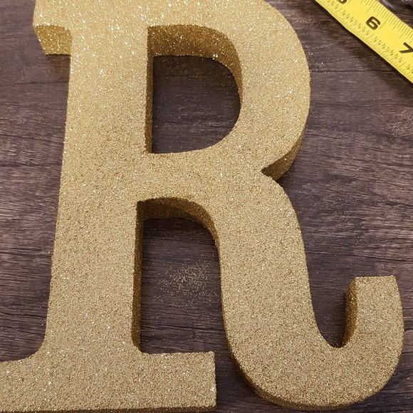 Wall Decor | Gold Glitter Letter R | Poshmark